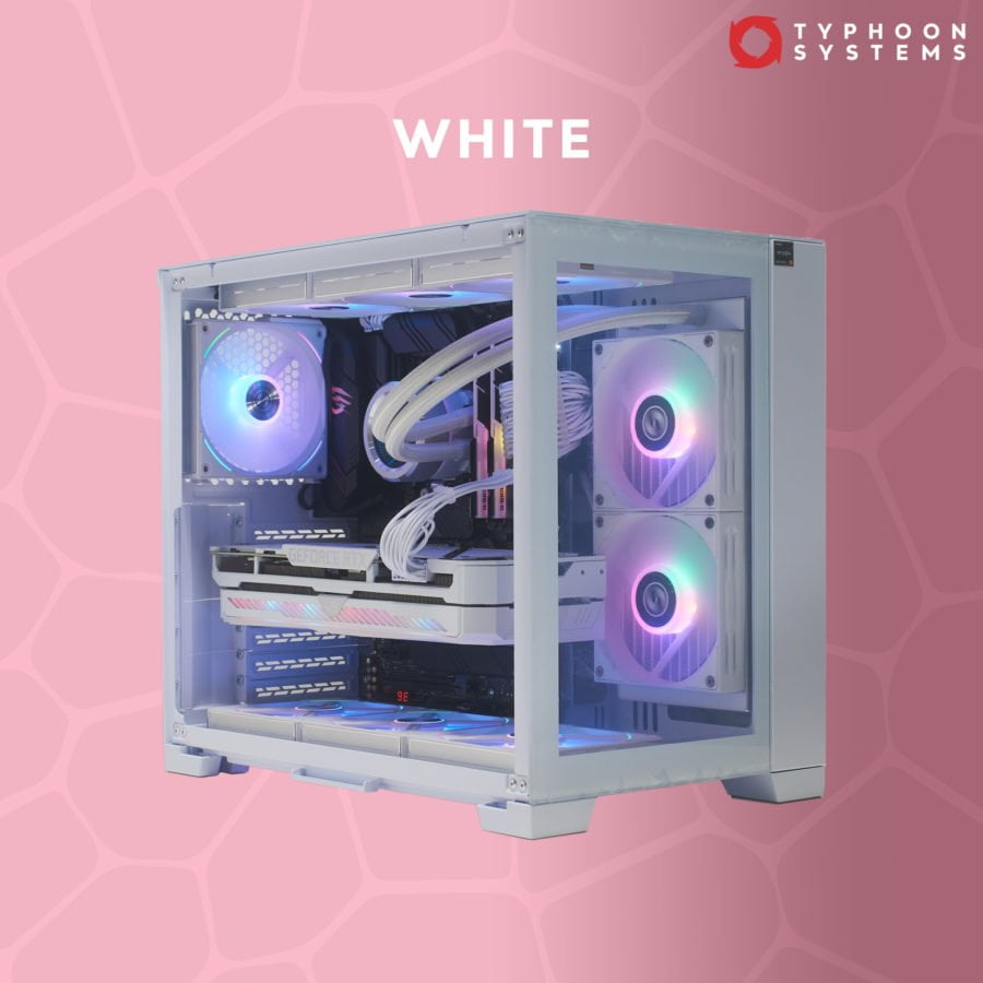 White Gaming PC - Typhoon Systems