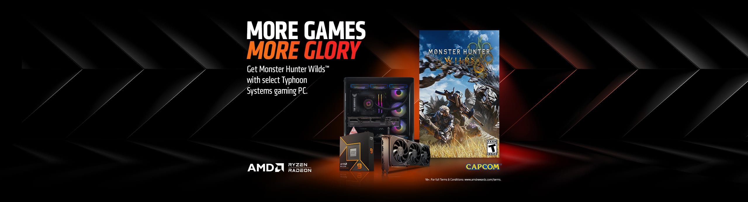 Free Monster Hunter Wilds with select Typhoon Systems Rig